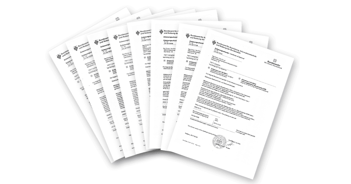 VG certificates | EMCA UK